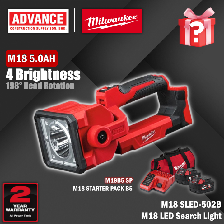 MILWAUKEE SLED / SLED-0 / SLED-501B M18™ LED Search Light | Lazada