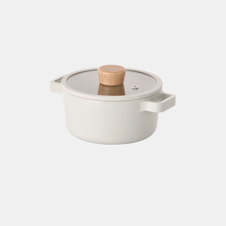NEOFLAM FIKA Daily Cast Aluminum IH Induction Ceramic Stew Pot (16cm ...