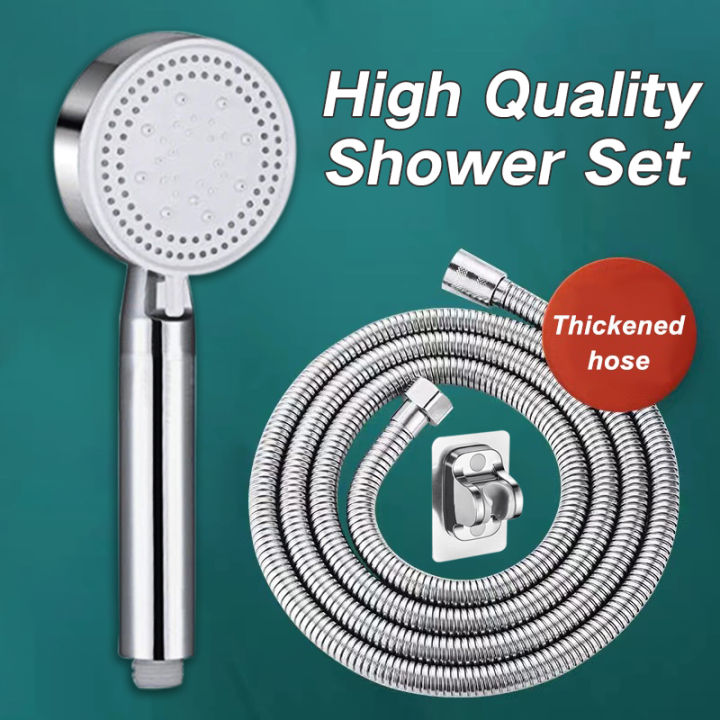 3 in 1 Shower Head Set With Hose Set High Pressure Bathroom Shower ...