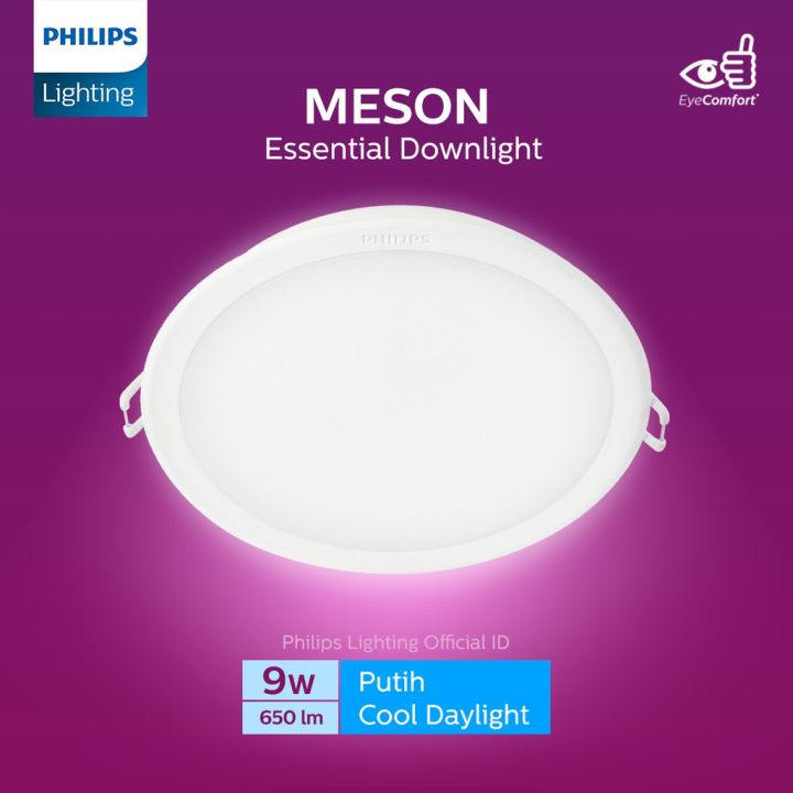 Philips Lampu Panel LED Downlight - 59449 Meson 105 9W 6500K Putih ...