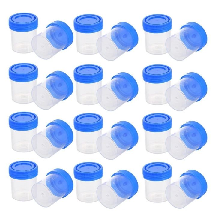 50 Pcs Measuring Cup 40ml Screw Urine Cups Specimen Containers Pp ...
