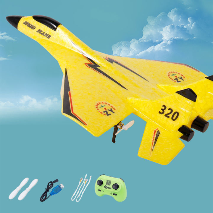 Moon TRIANGLE EPP RC Aircraft 2 Channel Night Light Fixed-Wing Glider ...