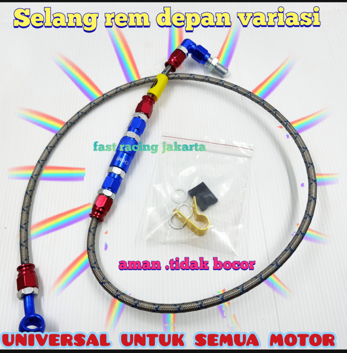 Selang Rem Serat Depan universal PSI 95cm | Lazada Indonesia