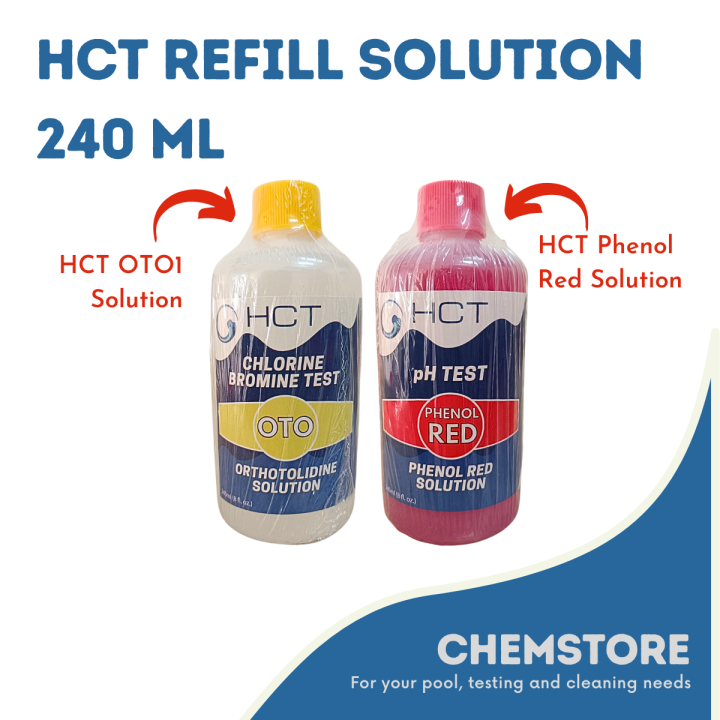 HCT OTO1 / Phenol Red - Orthotolidine Chlorine Bromine / Phenol Red pH ...