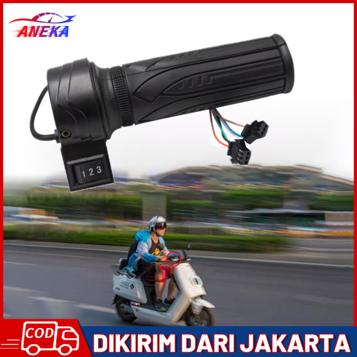 Handle Gas Sepeda Listrik /Pegangan throttle skuter /3 kecepatan ...