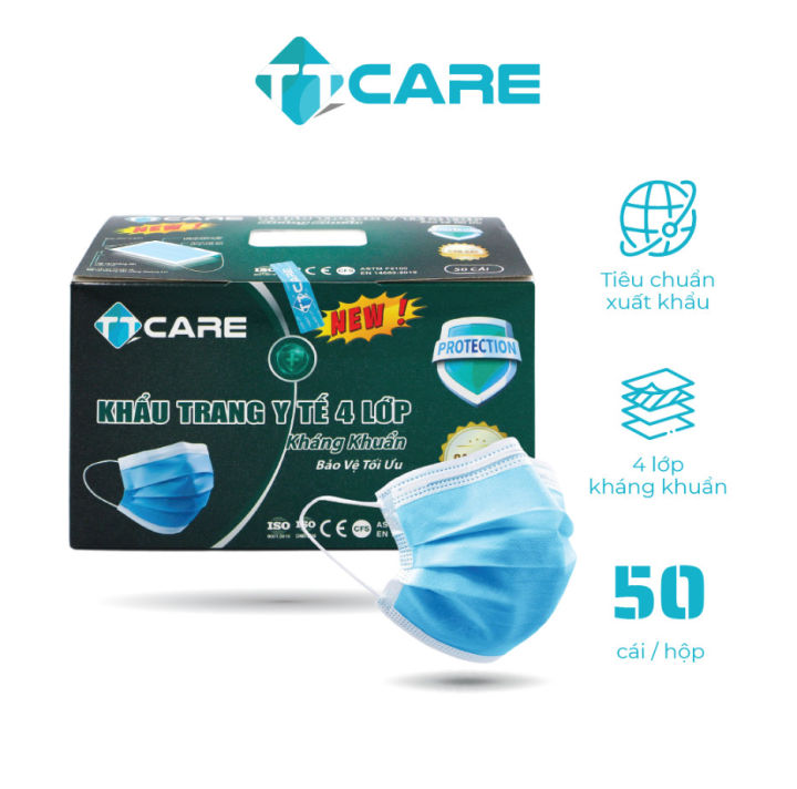Khẩu Trang Y Tế 4 Lớp TTCARE | Lazada.vn