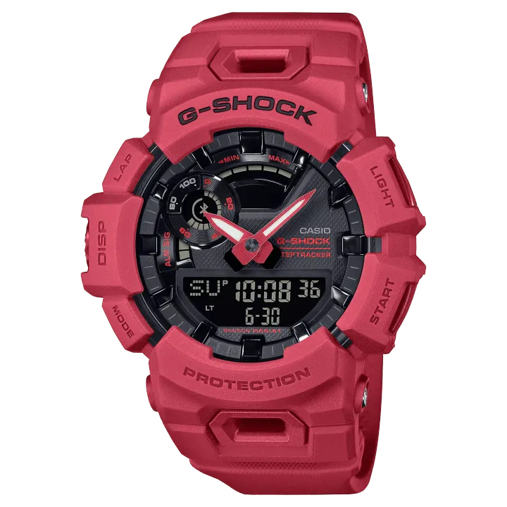 Casio G-Shock (GBA-900RD-4ADR) Red Resin Strap 200 Meter Bluetooth ...