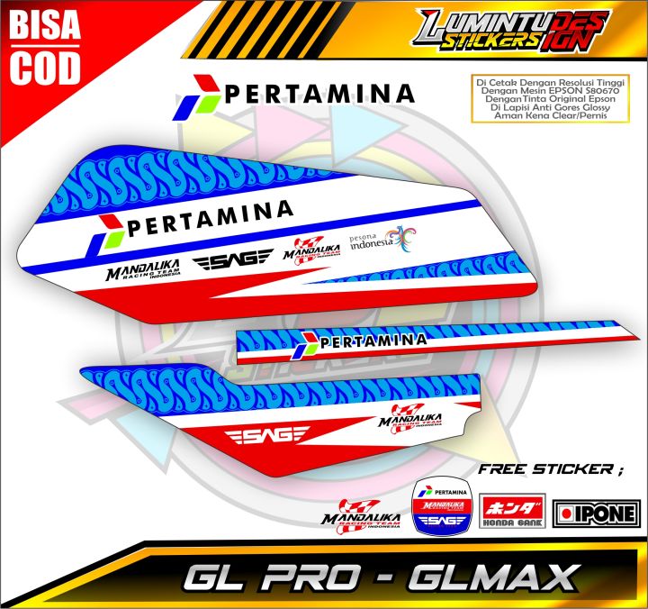 Striping List GL Max GL pro Variasi Livery Pertamina Mandalika Racing ...