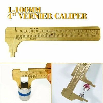 Mini Metal Scale Brass/stainless steel Sliding Gauge Vernier Caliper ...