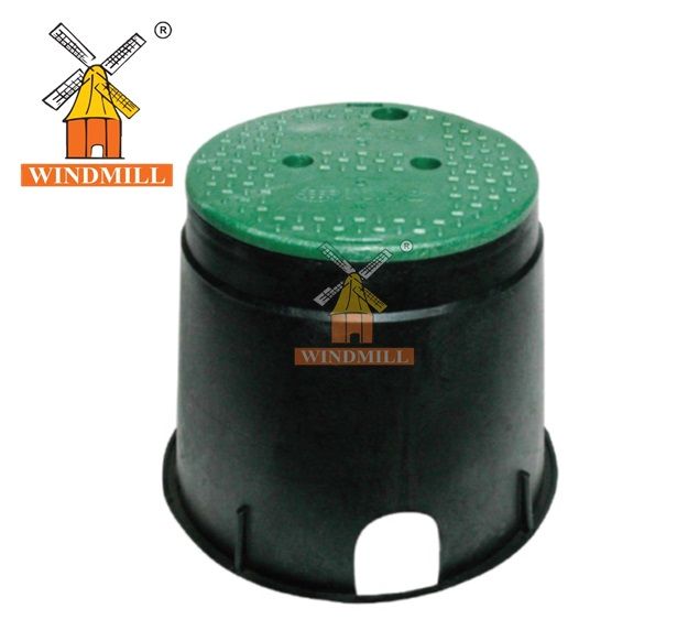 Round Plastic Control Valve Box for Underground Lawn Irrigation Fitting ...