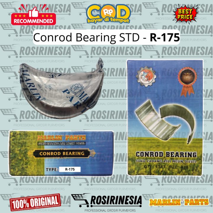 R175 / R180 CRANK PIN METAL (CPM) / METAL JALAN / CONROD BEARING STD ...