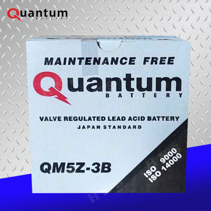 QUANTUM Motorcycle Battery QM5Z-3B ( 12N5-3B ) Maintenance Free | Lazada PH