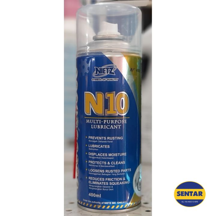 [100% Original] NIETZ N10 Multi Purpose Lubricant Spray (400ml) | Lazada
