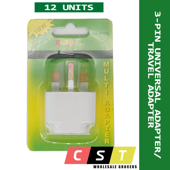 3-Pin Universal Multi Use Adapter / Travel Adapter X 12 Units | Lazada