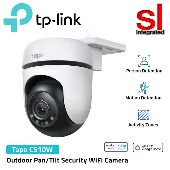 TP-Link Tapo C510W 2K IP65 CCTV Pan Tilt AI Outdoor Home WiFi Network Security Camera | Lazada