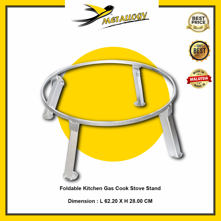 Metallogy Foldable Kitchen Gas Cook Stove Stand Kuali Dapur Stand Stove ...