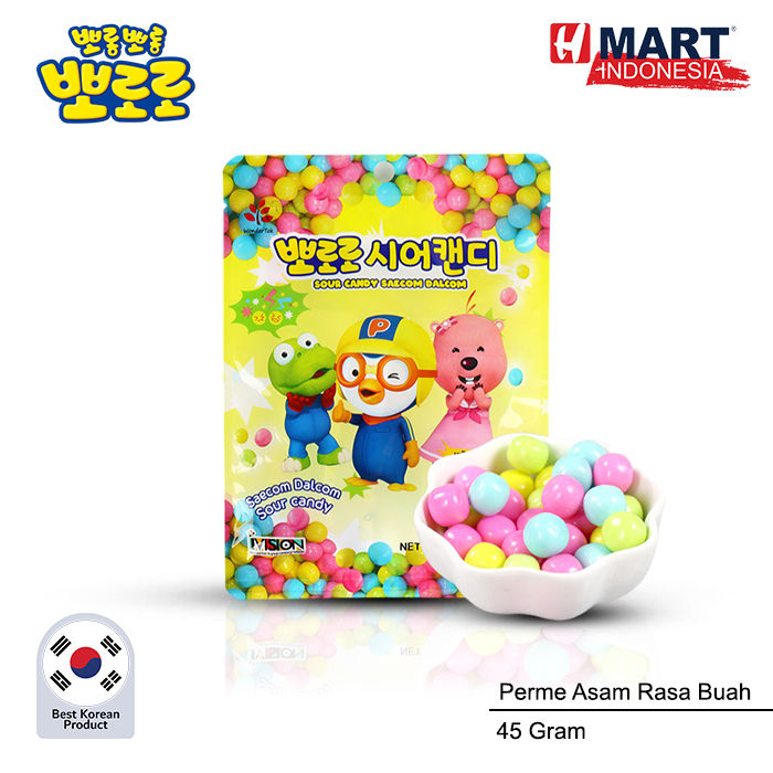 Pororo Sour Candy - Permen Asam Rasa Buah 45g | Lazada Indonesia