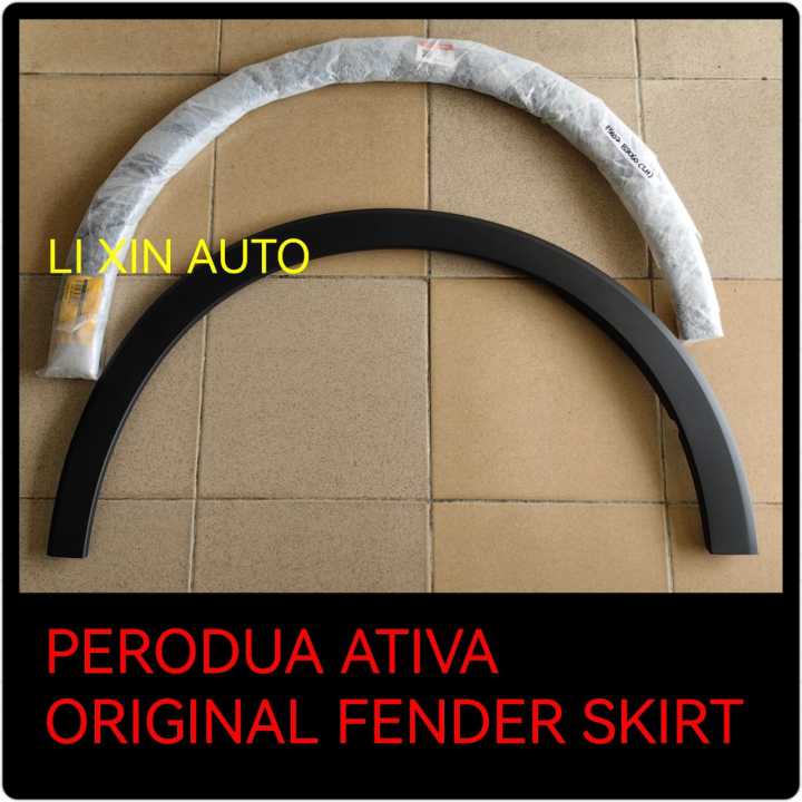 PERODUA ATIVA ORIGINAL FENDER SKIRT FENDER MOULDING FENDER ARCH | Lazada