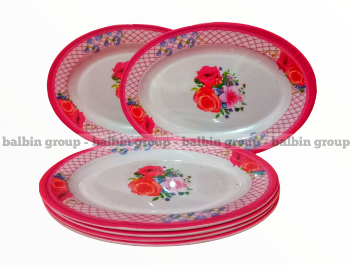 harga promo 1 lusin piring saji melamine / piring lodor / piring ...