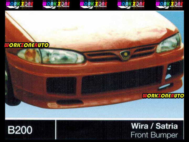 B200 Proton Wira / Satria Fiber Front Bumper Body kit Bodykit | Lazada