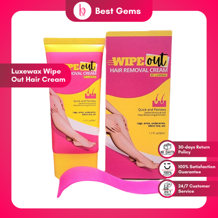 BG | Luxewax Wipeout Hair Removal Cream 50mL | Lazada PH