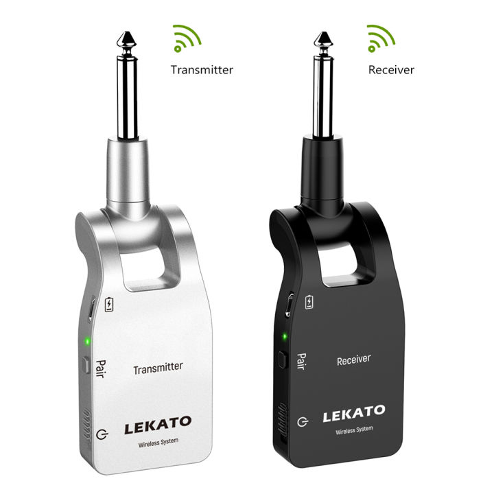 LEKATO WS-10 Transmitter Receiver 2.4G Rechargeable 6 Channels 30M ...