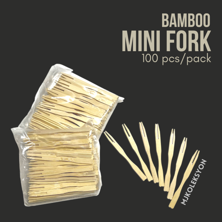 Bamboo Mini Fork Toothpick 100pcs for siomai takoyaki | Lazada PH