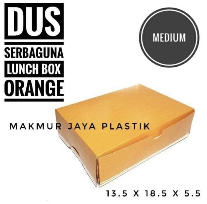 LUNCH BOX WARNA ORANGE MODEL LANSUNG / FOOD PACKAGING BOX | Lazada ...