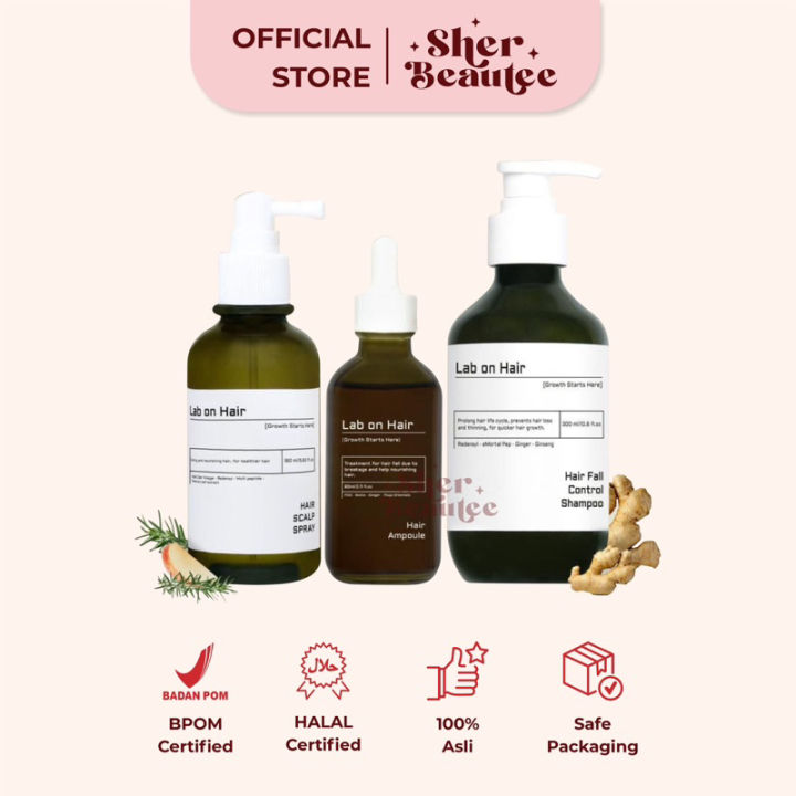 Lab On Hair Anti Hair Fall Control Shampoo | Ampoule Serum | Scalp ...