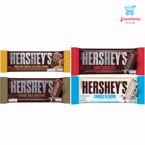 Hershey's Creamy Milk Chocolate Bar (Milk Chocolate / Milk with Almond / Cookies & Cream / Dark ...