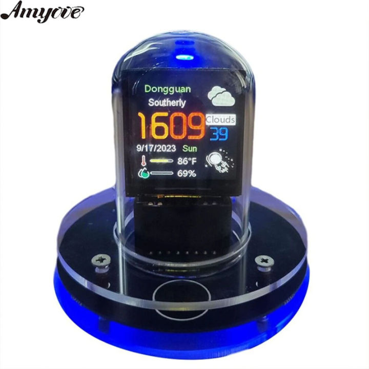 Digital Clock Smart WIFI LED Clock Automatic Update Time Calendar ...