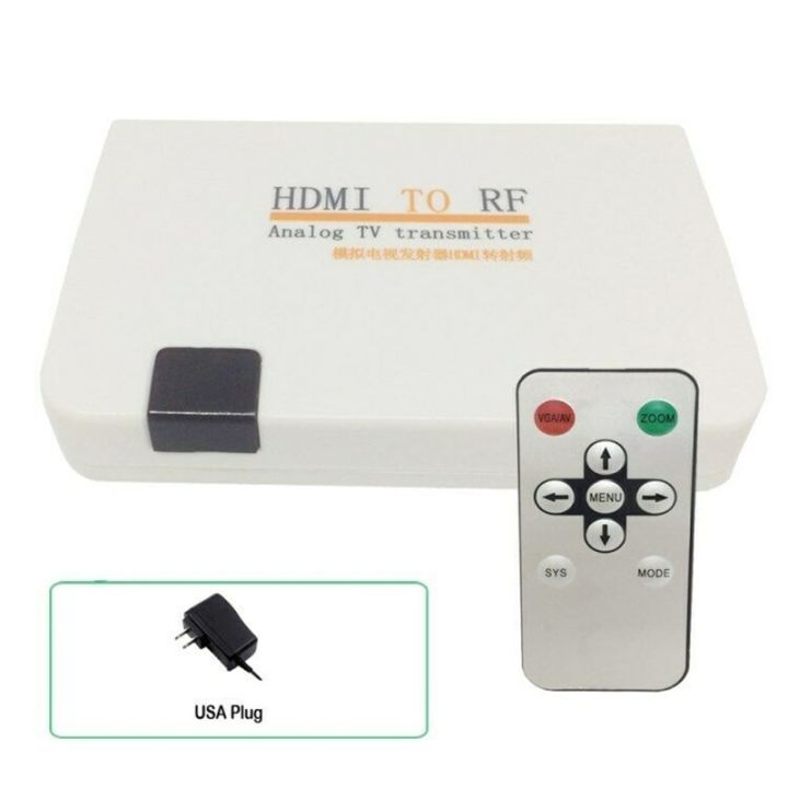 1080P HDMI to TV Modulator HDMI-compatible to RF Coax Converter Adapter ...