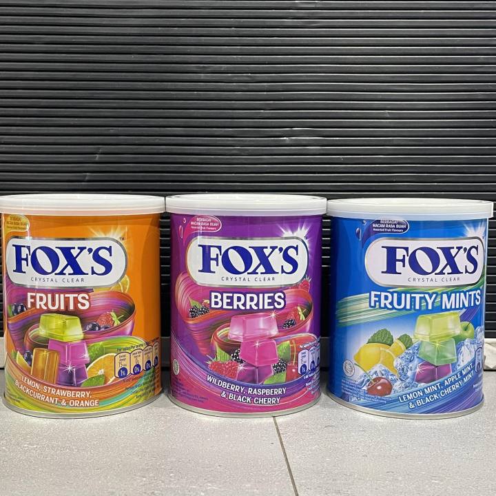 Fox's Crystal Clear Fruits Flavored Candy Tin, 180 gm | Lazada PH