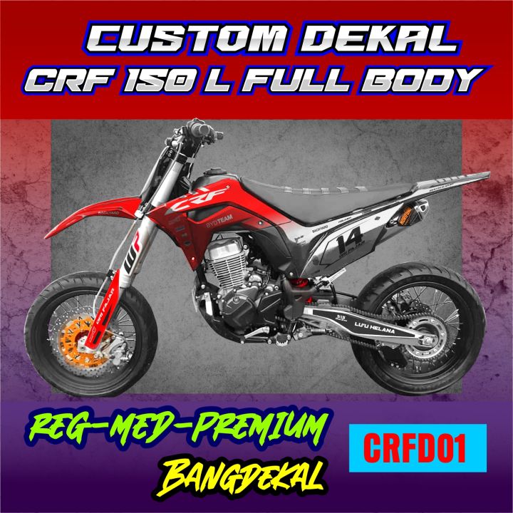 Stiker Decal CRF 150 L Custom Full Body Model Desain CRFD01 | Lazada ...