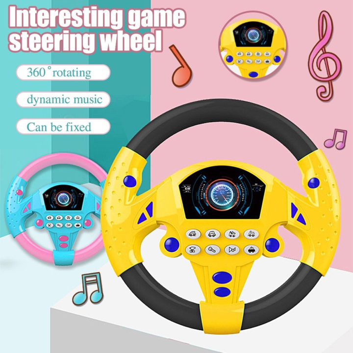 Steering Driving Toy Back Seat Car Steering Wheel Toys Car Game Toy For ...