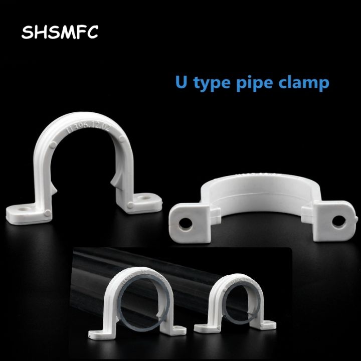 2-50Pcs 20mm 25mm 32mm PVC Pipe Clamp U-Shaped Pipe Buckle Garden ...