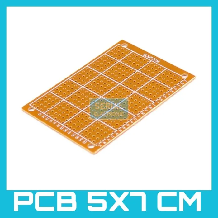 PCB LUBANG 5X7 CM MATRIX UNIVERSAL 5 X 7 DIY PROTOTYPE SINGLE LAYER ...