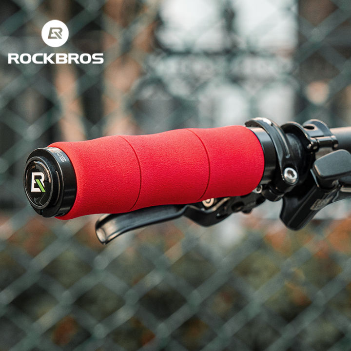 ROCKBROS Bicycle Lightweight Handlebar Bamboo Joint Texture Non-slip ...