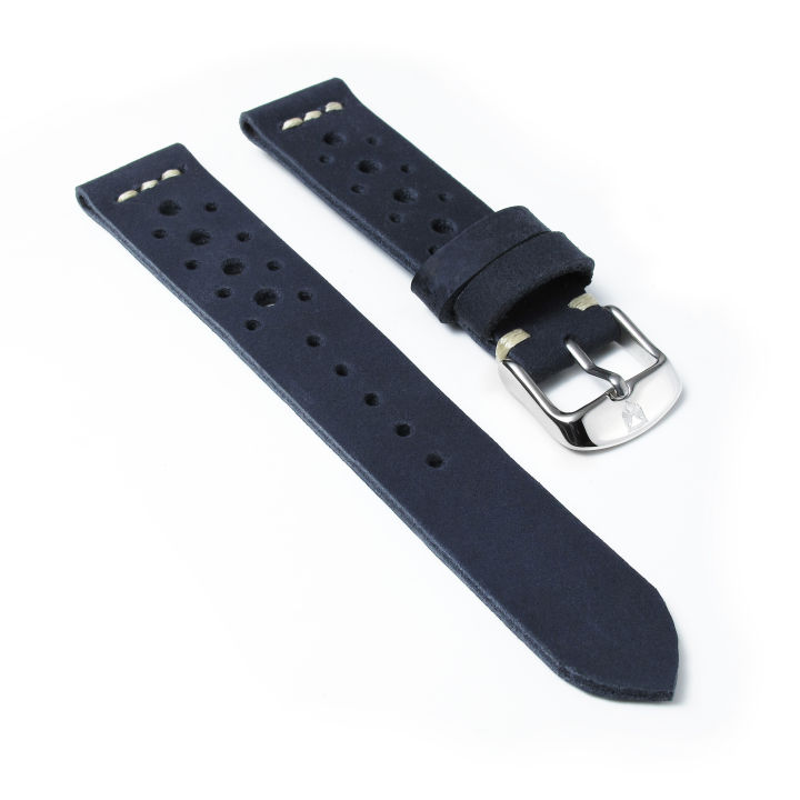 Hunter Tradition Navy Rally Leather Strap 18mm | Lazada PH