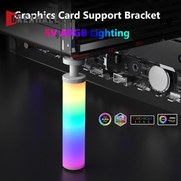 ARGB 5V 3Pin Graphics Card Support Bracket Aluminum Alloy GPU Holder ...
