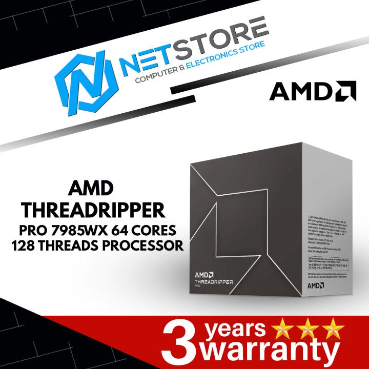 AMD RYZEN THREADRIPPER PRO 7985WX 64 CORES 128 THREADS PROCESSOR - 100 ...