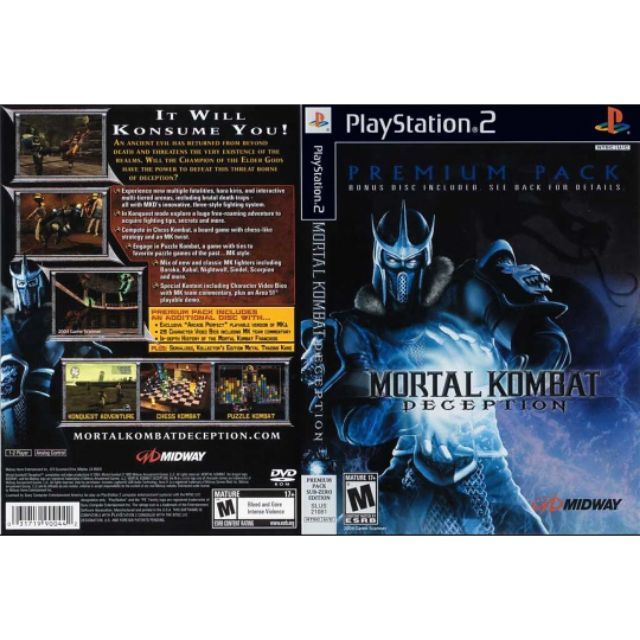 PS2 GAME COLLECTION (Mortal Kombat: Deception) | Lazada