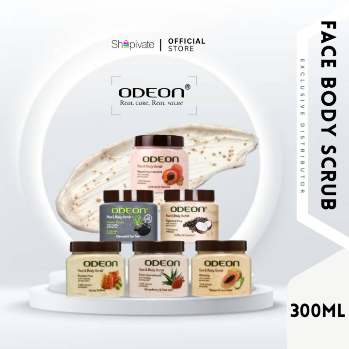 ODEON Face & Body SCRUB 300ml | Lazada