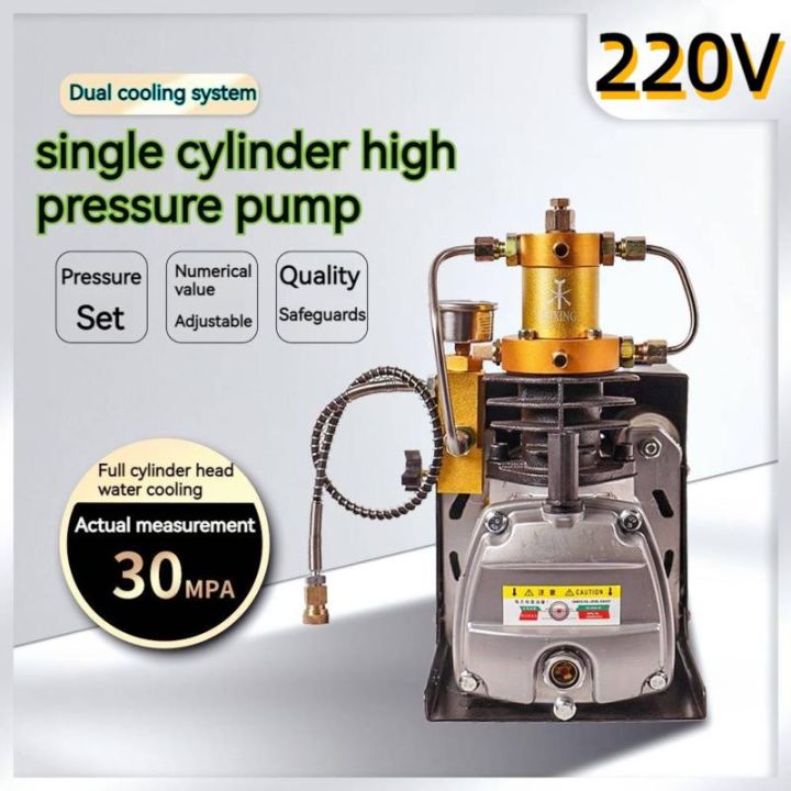 Automatic shutdown High pressure inflation pump 30mpa, single cylinder ...