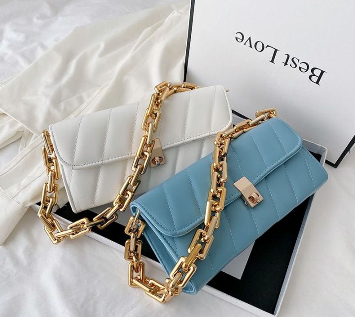 Tas wanita rantai korea kekinian kulit premium / tas wanita shoulder ...