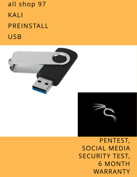 KALI LINUX LIVE WITH 32GB USB WITH WARRANTY PEN DRIVE SHIPOUT FROM ...