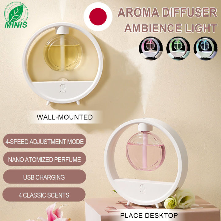 Automatic Aroma Diffuser for Home Aromatherapy Fragrance Ambience Light Colorful Lighting Aroma ...