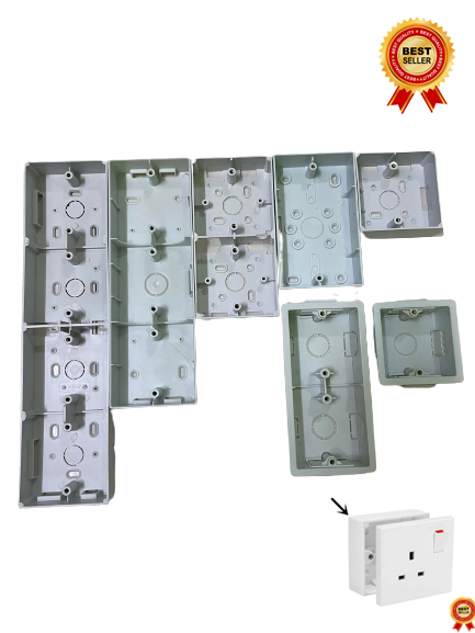 READY STOCK More Solid Pvc 3×3 Surface Type Nut Box / Electrical Base ...
