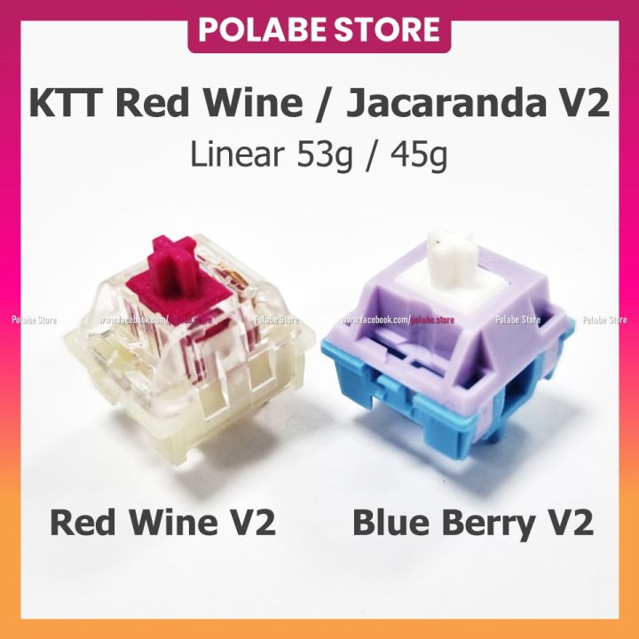 KTT RED WINE linear switch Công tắc bàn phím cơ KTT Jacaranda v2 KTT ...