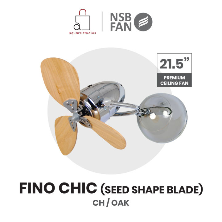 **TAIWAN DESIGNER FAN** NSB FINO CHIC (SEED) DC MOTOR 21.50” 10 YEARS ...